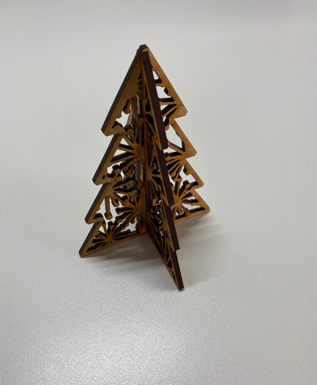 Small Free Standing Laser Cut Wood Christmas Tree - Etsy