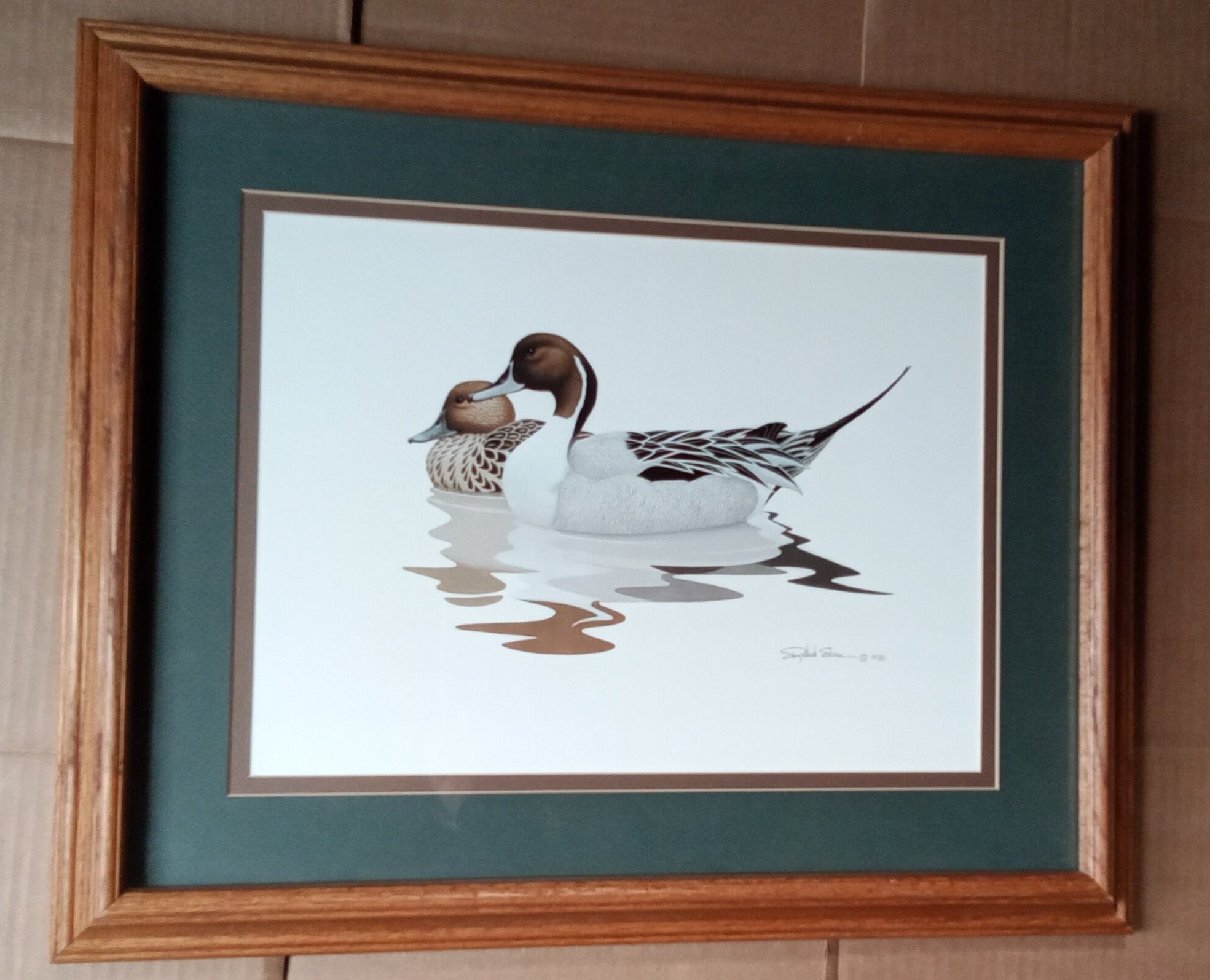 Richard Sloan Vintage Signed Print 1980 Ducks Framed - Etsy