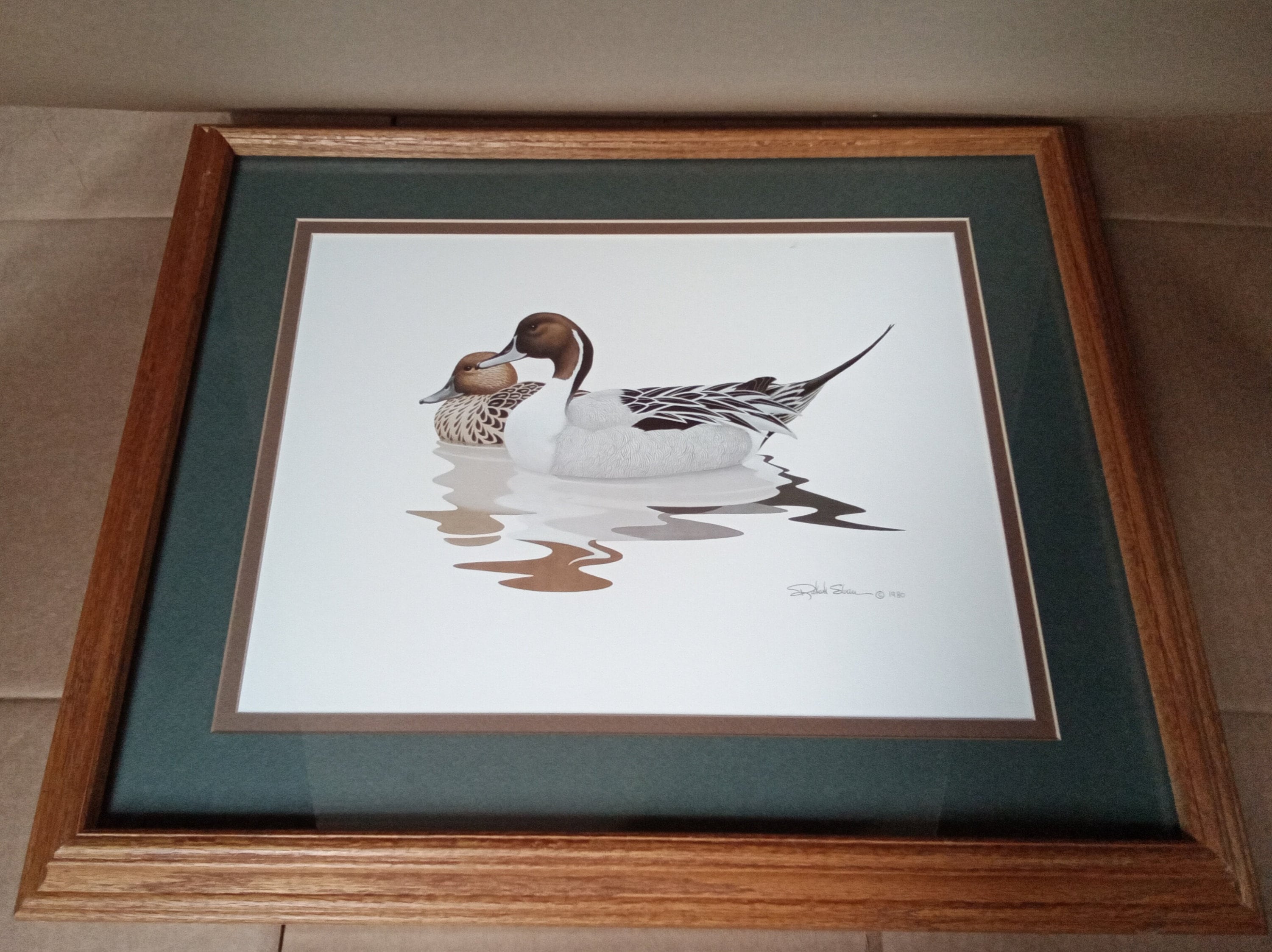 Richard Sloan Vintage Signed Print 1980 Ducks Framed - Etsy