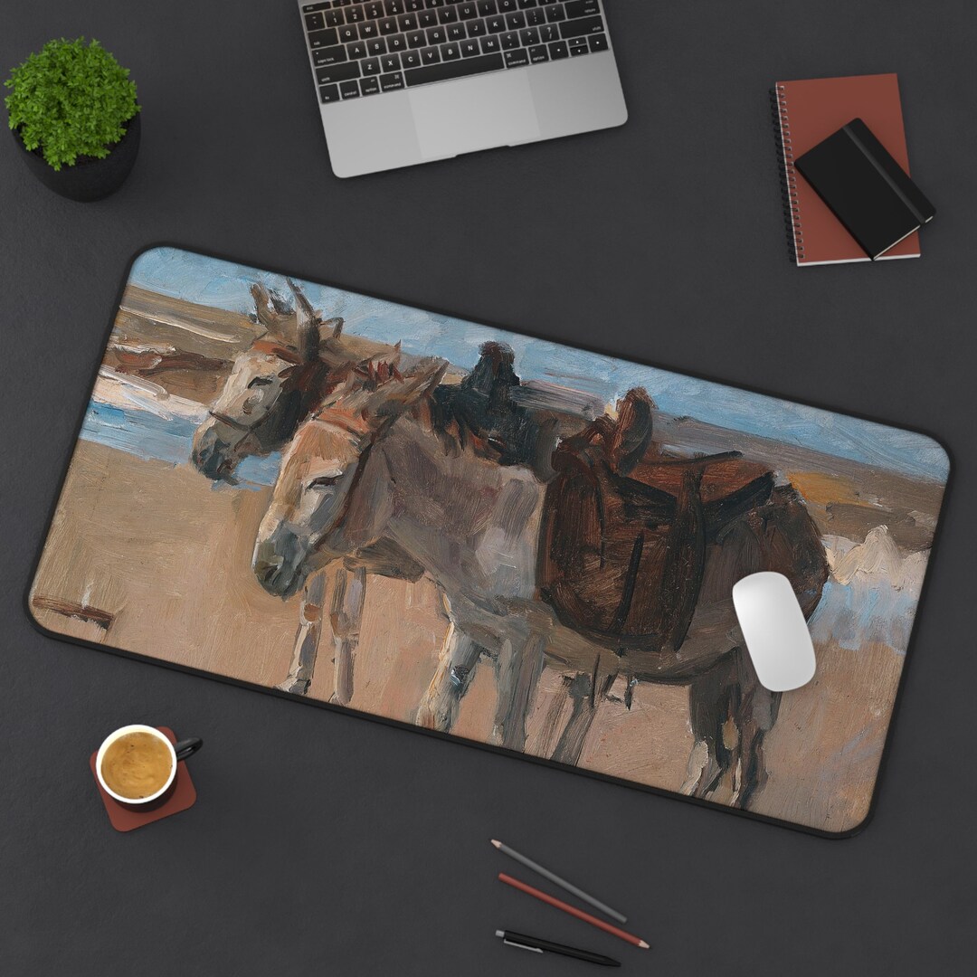 Animal Desk Mat, Donkey Desk Mat, Extra Large Desk Pad, Extended ...