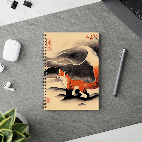 Fox Notebook - Etsy