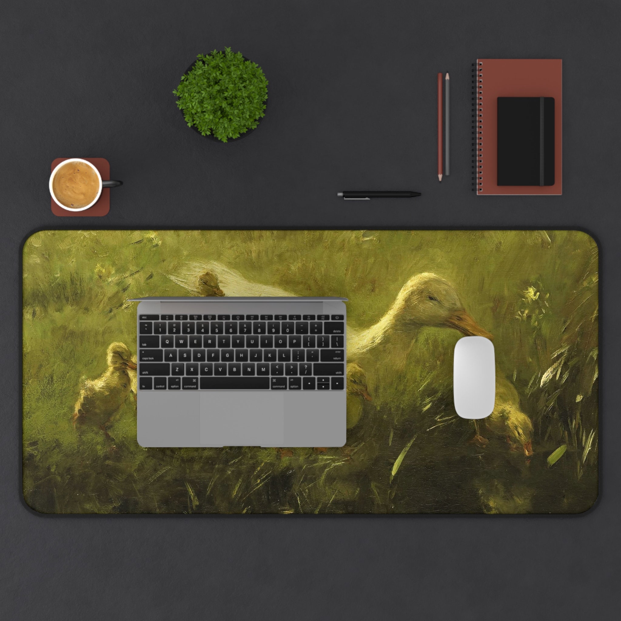 Duck Desk Mat Duck Decor Extra Large Desk Pad Extended - Etsy