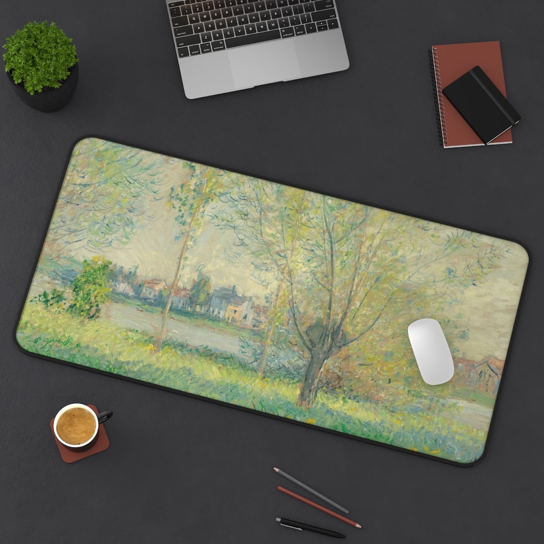 Neutral Desk Mat, Claude Monet Art, Neutral Landscape, Landscape ...