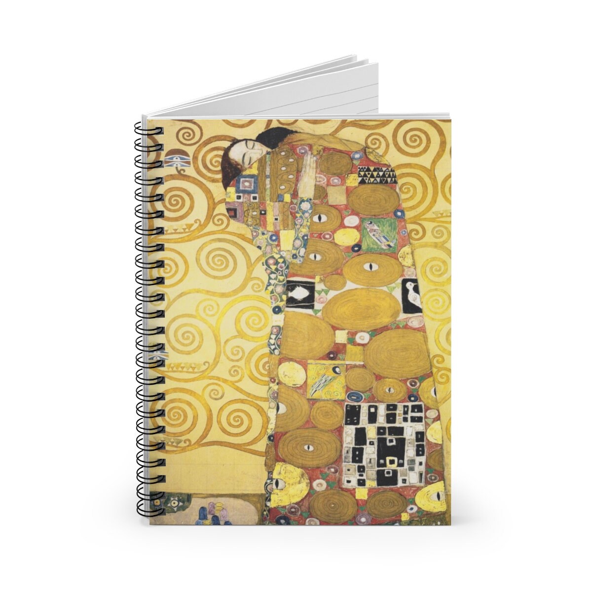 Gustav Klimt Notebook, Golden Notebook, Art Nouveau Decor, Spiral ...