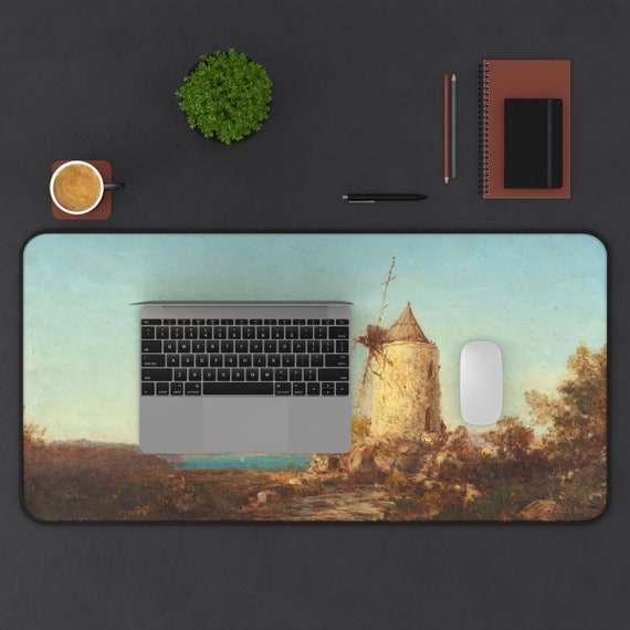 Aesthetic Desk Mat Windmill Desk Mat Windmill Decor - Etsy