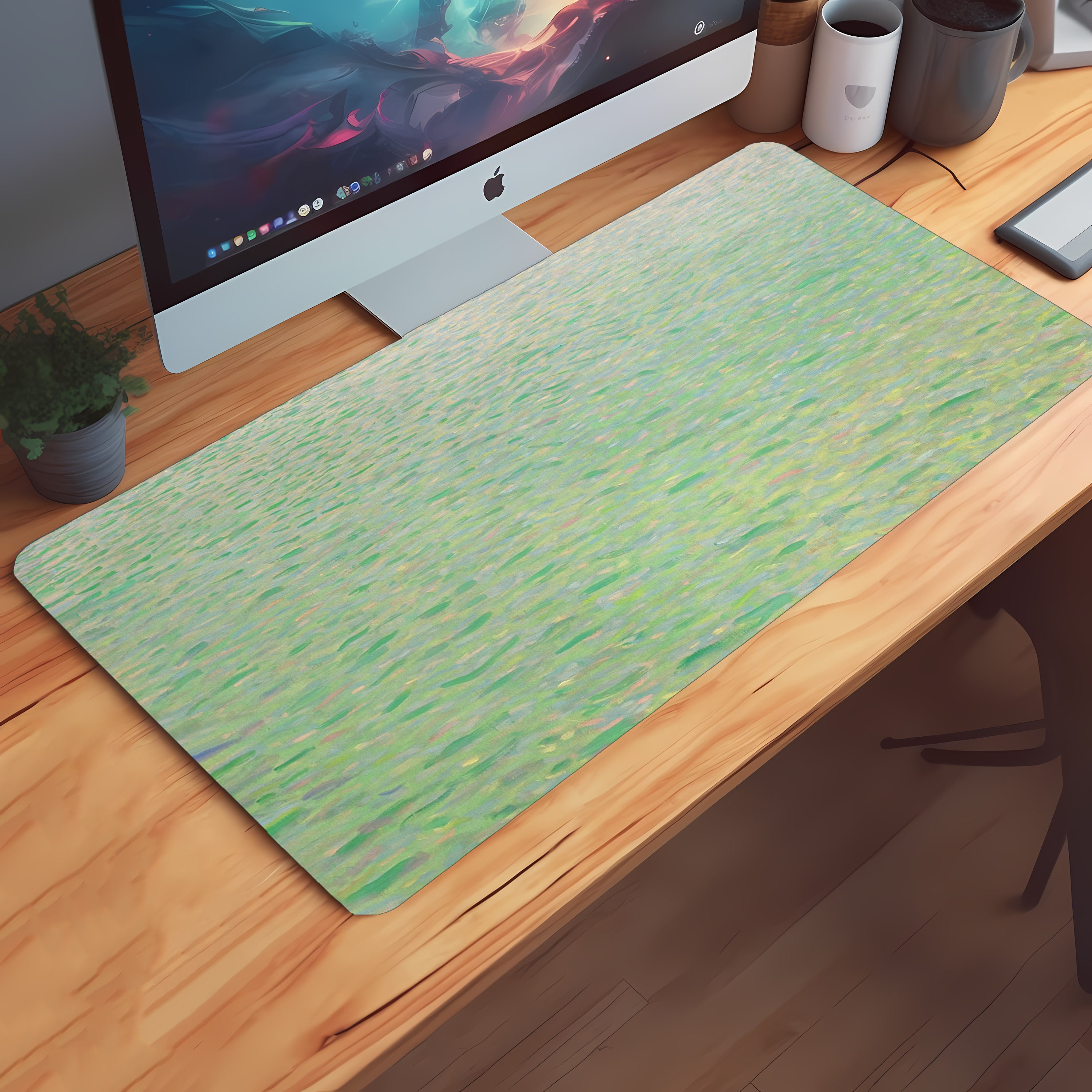 Gustav Klimt Nature Desk Mat Plant Desk Mat Office Decor - Etsy
