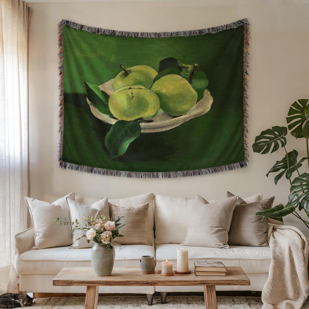 Mikulas Galanda Still Life With Apples Woven Blanket, Apple Still Life ...