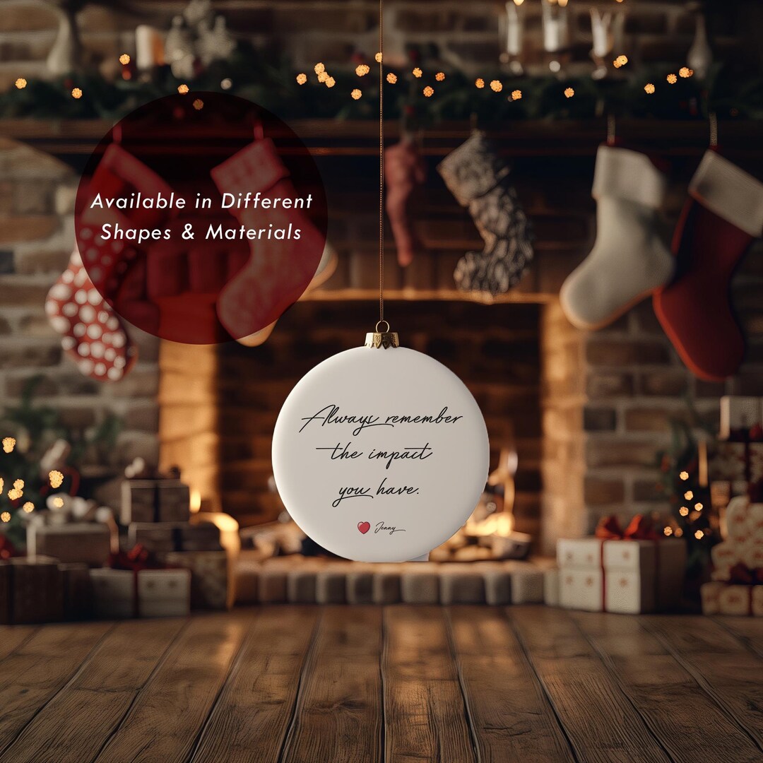 Thank You Christmas Ornament - Appreciation Gift 2024 - Personalized ...