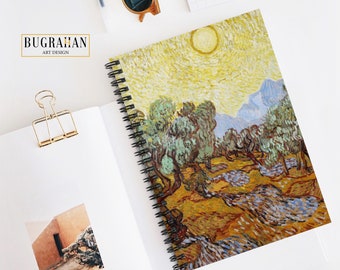 Van Gogh Spiral Notebook - Etsy