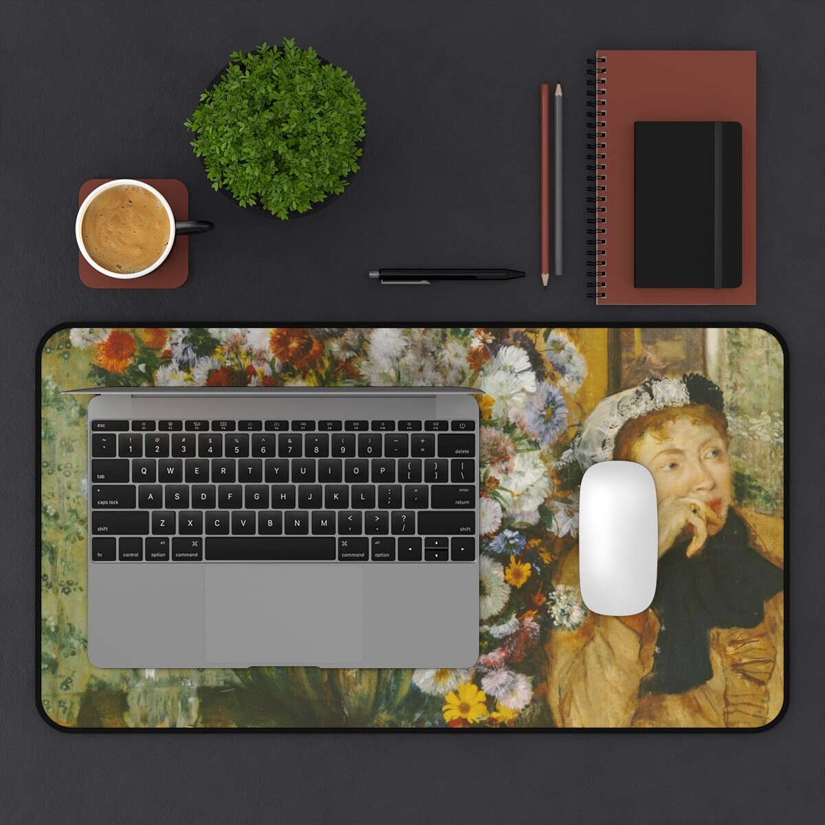 Edgar Degas Desk Mat Flowers Desk Mat Painting Mousepad - Etsy