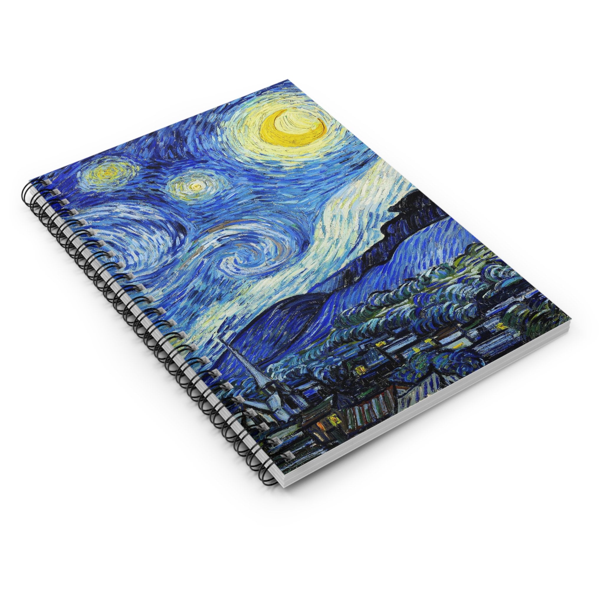 Van Gogh Notebook, the Starry Night Notebook, Spiral Notebook, Vintage ...
