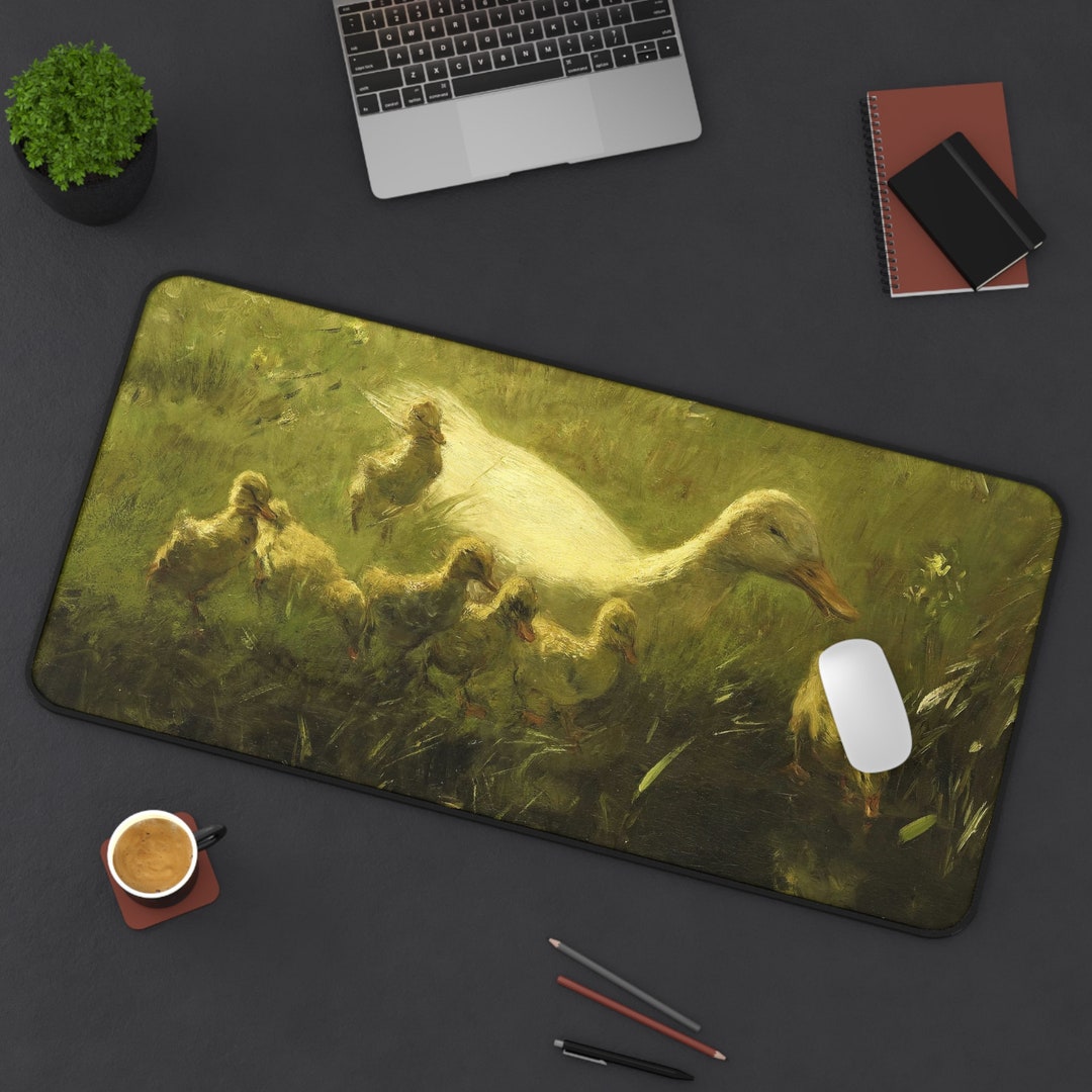 Duck Desk Mat, Duck Decor, Extra Large Desk Pad, Extended Mousepad ...