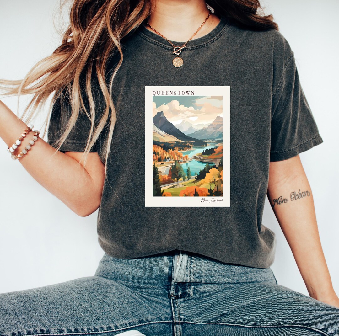 Queenstown Tshirt | New Zealand Tshirt | Travel Shirt | Queenstown ...
