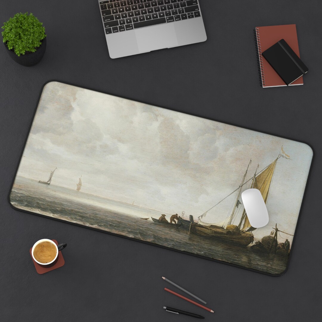 Cloudy Sky Desk Mat, Ocean Desk Mat, Sea Decor, Aesthetic Desk Mat ...