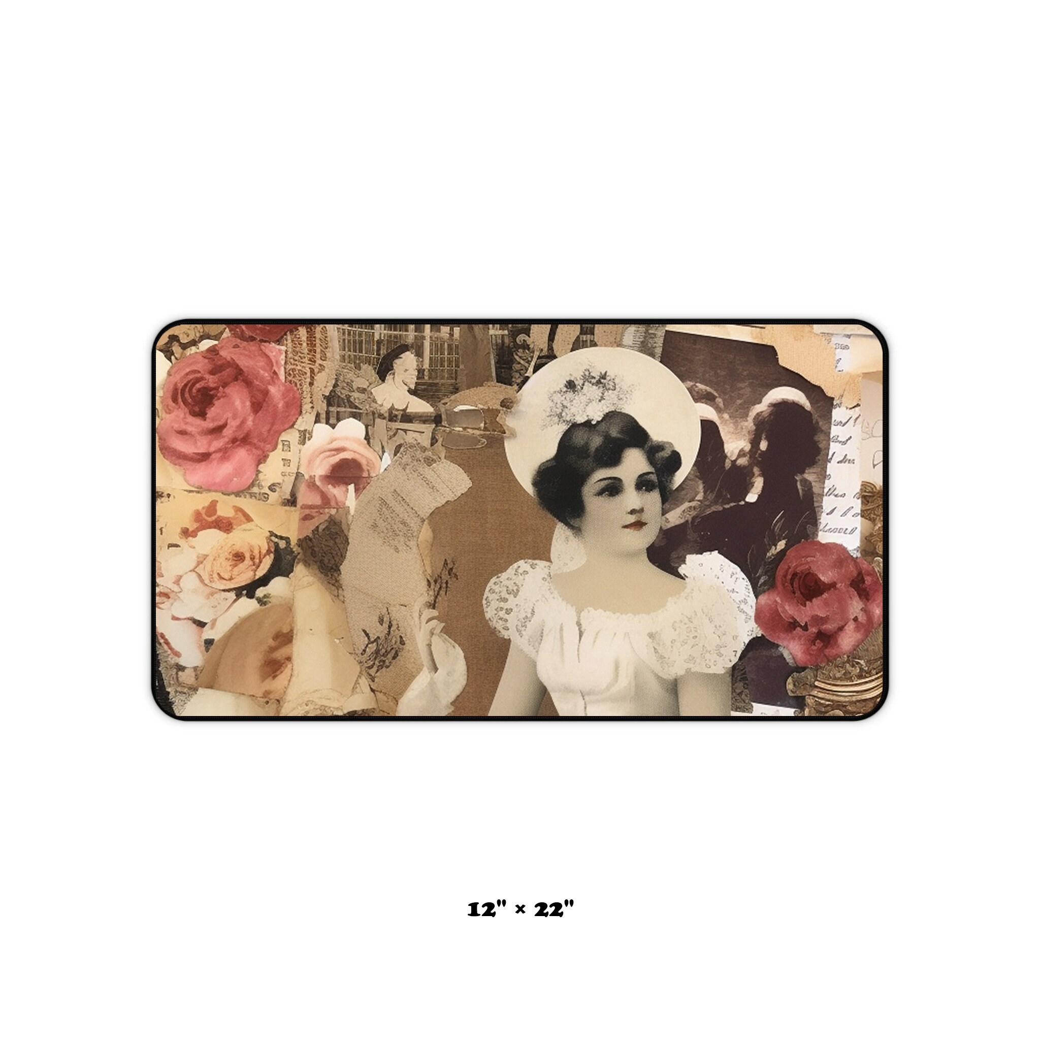 Vintage Collage Desk Mat Aesthetic Desk Mat 2YK Desk Mat Mouse Pad XXL ...