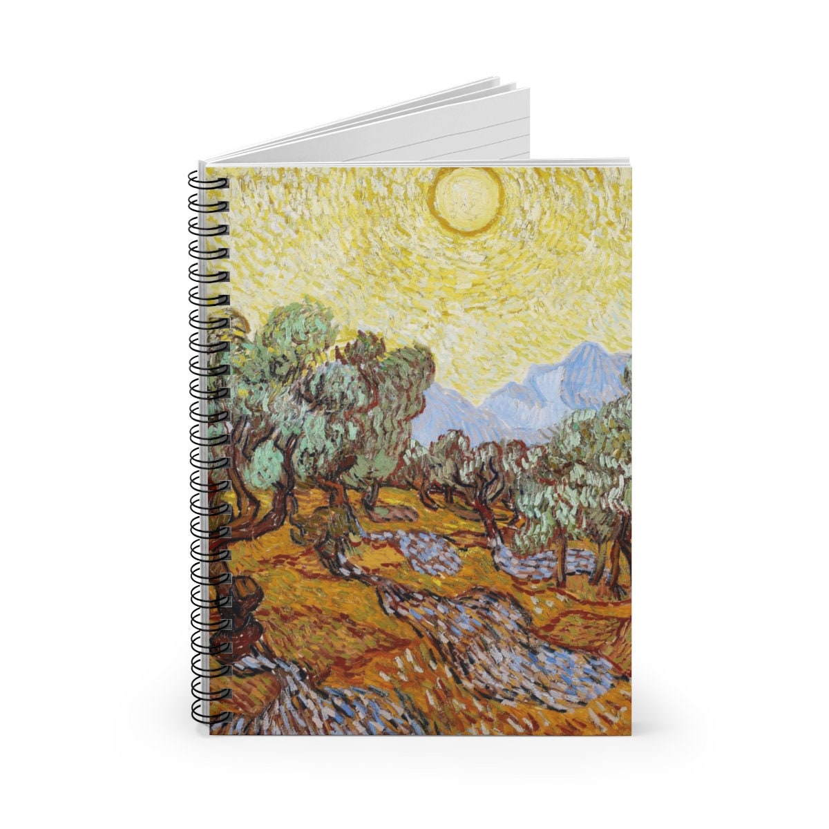 Van Gogh Notebook, Olive Trees Van Gogh, Spiral Notebook, Art Notebook ...