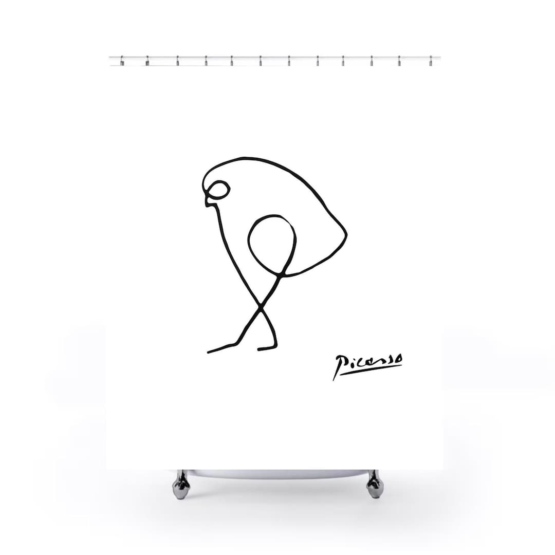 Pablo Picasso Le Coq Shower Curtain | Abstract Art Shower Curtain ...