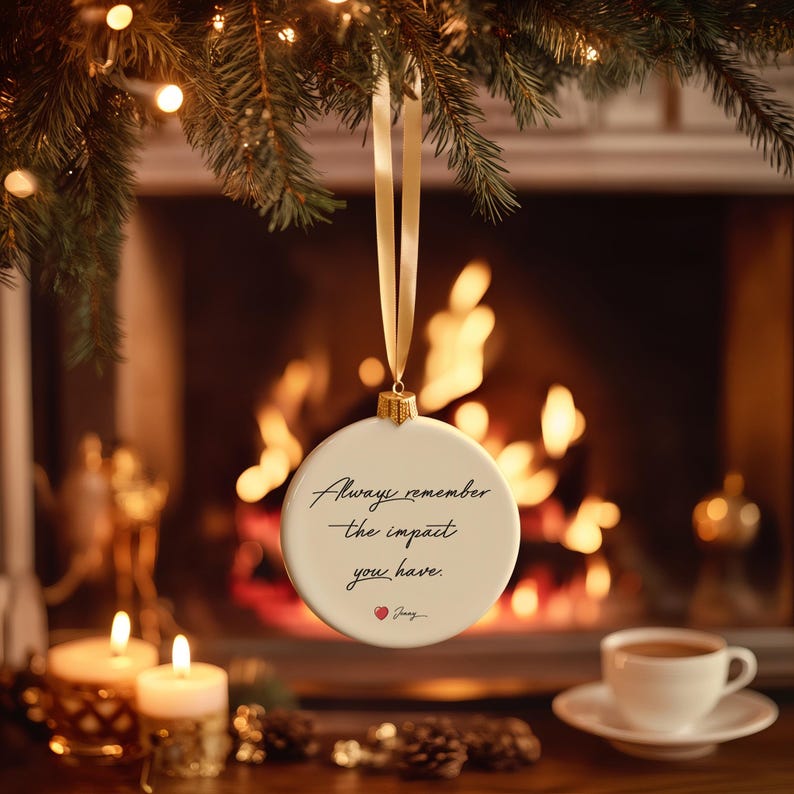 Thank You Christmas Ornament - Appreciation Gift 2024 - Personalized ...