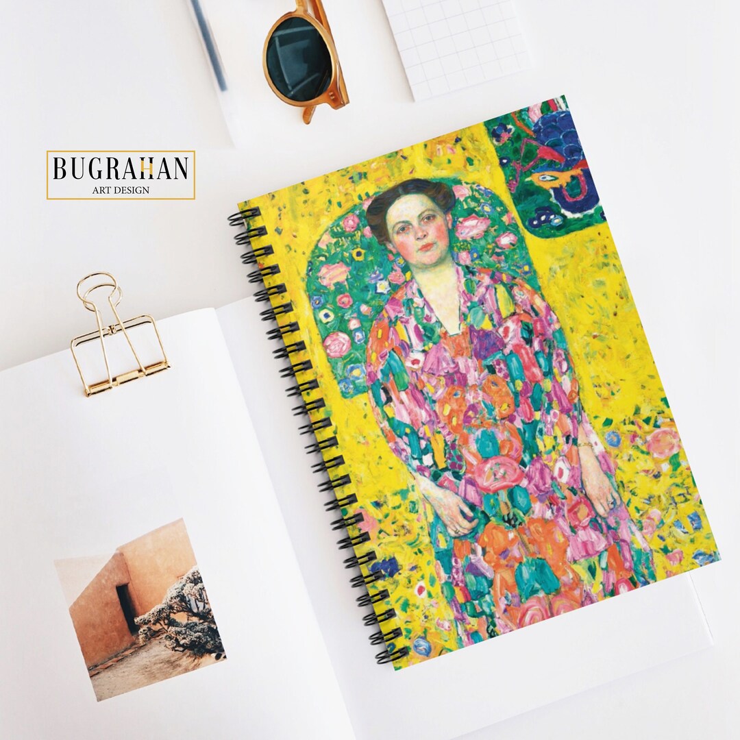 Klimt Notebook, Art Nouveau Decor, Spiral Notebook, Shopping Notepad ...