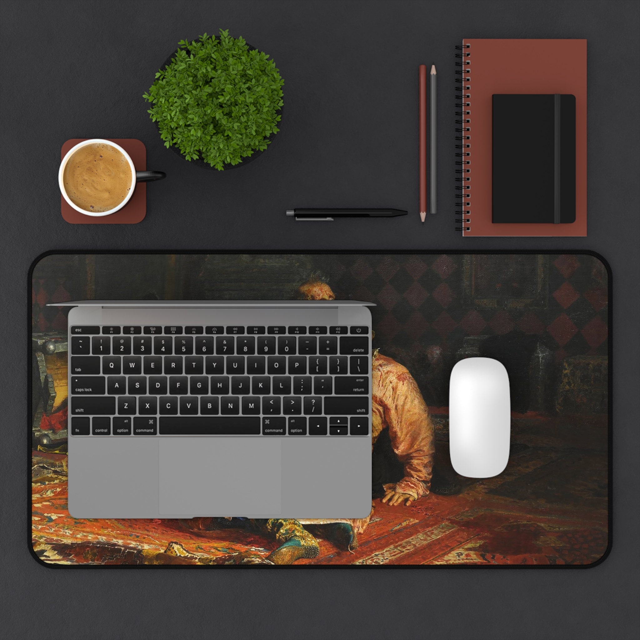 Gothic Desk Mat, Ilya Repin Art, Extra Large Desk Pad, Extended ...