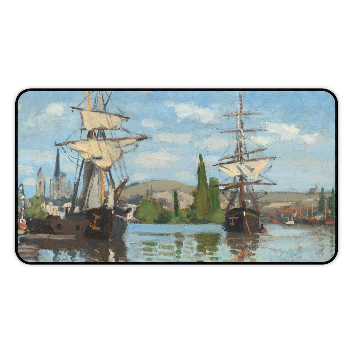 Nautical Desk Mat, Claude Monet Desk Mat, Blue Mousepad, Monet Decor ...