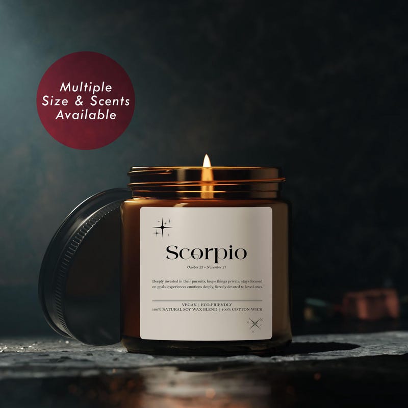 Scorpio Candle - Etsy
