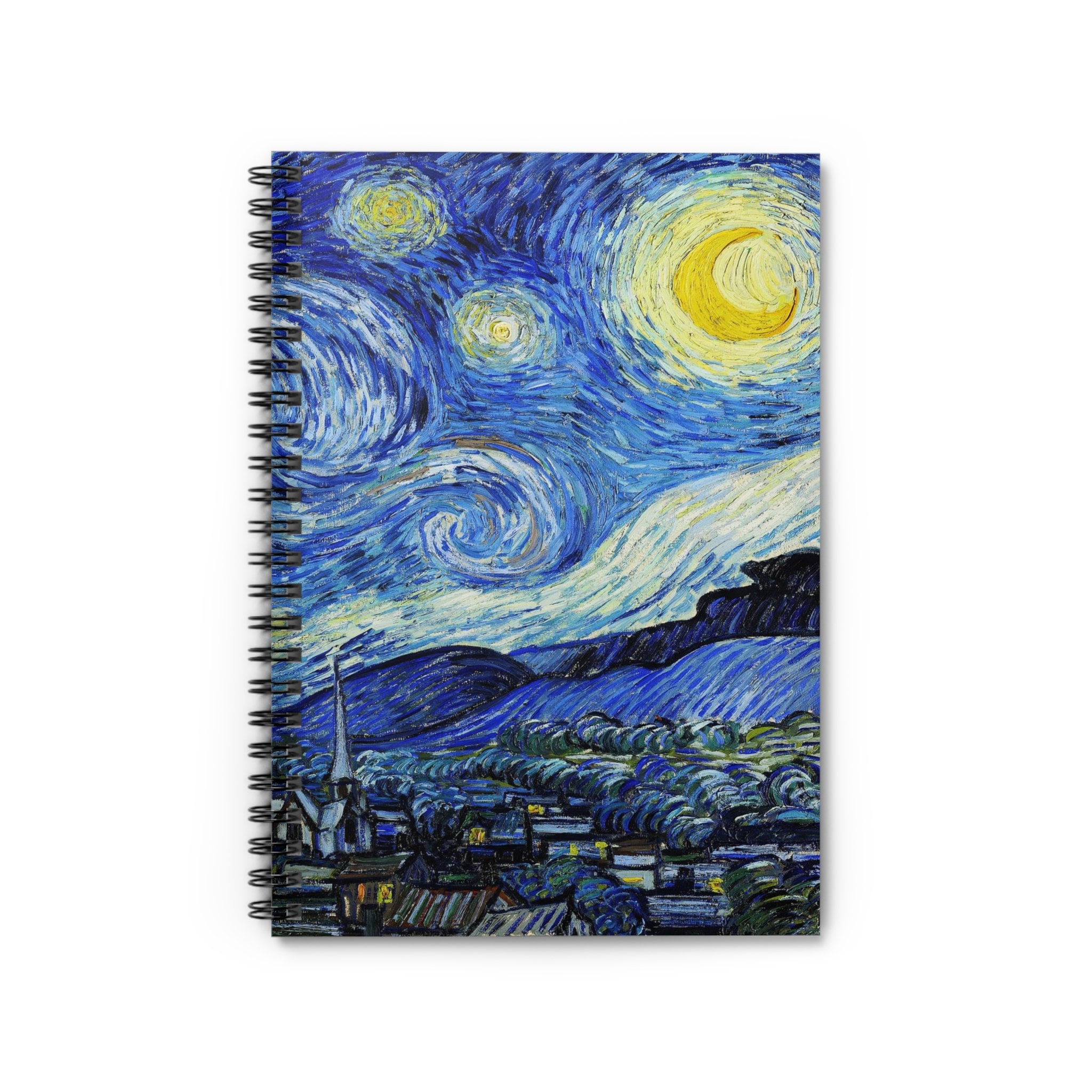 Van Gogh Notebook, the Starry Night Notebook, Spiral Notebook, Vintage ...