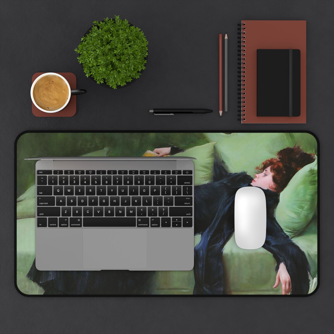 Art Desk Mat Decadent Young Woman Dancing Art Moody Art - Etsy