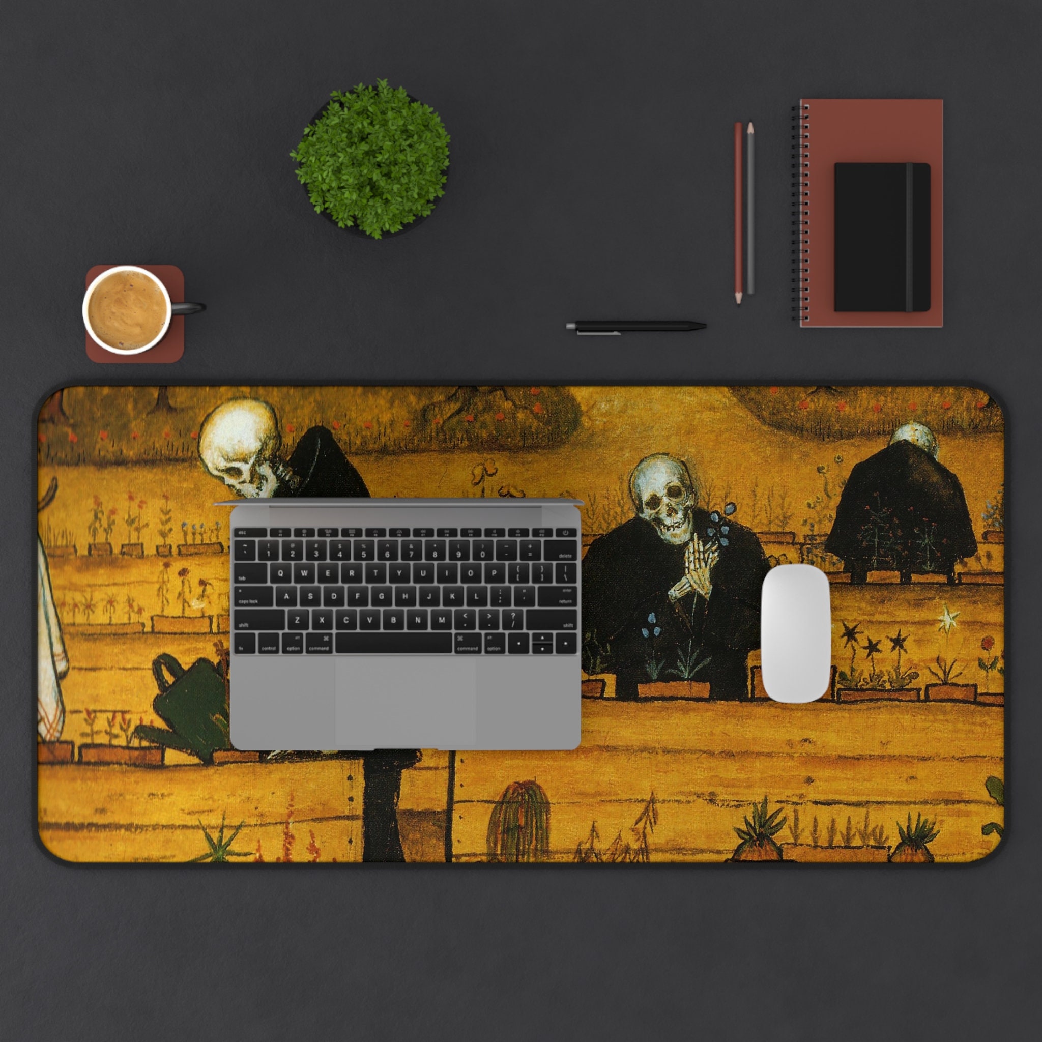 Gothic Desk Mat, Hugo Simberg Art, Extra Large Desk Pad, Extended ...