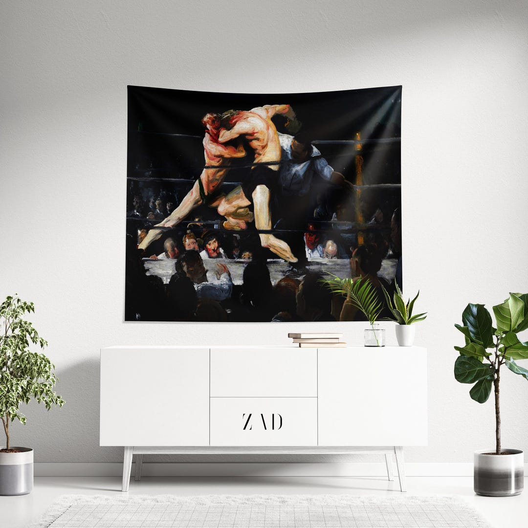 George Bellows Tapestry, MMA Decor, Aesthetics Tapestry, Boxing Oil ...