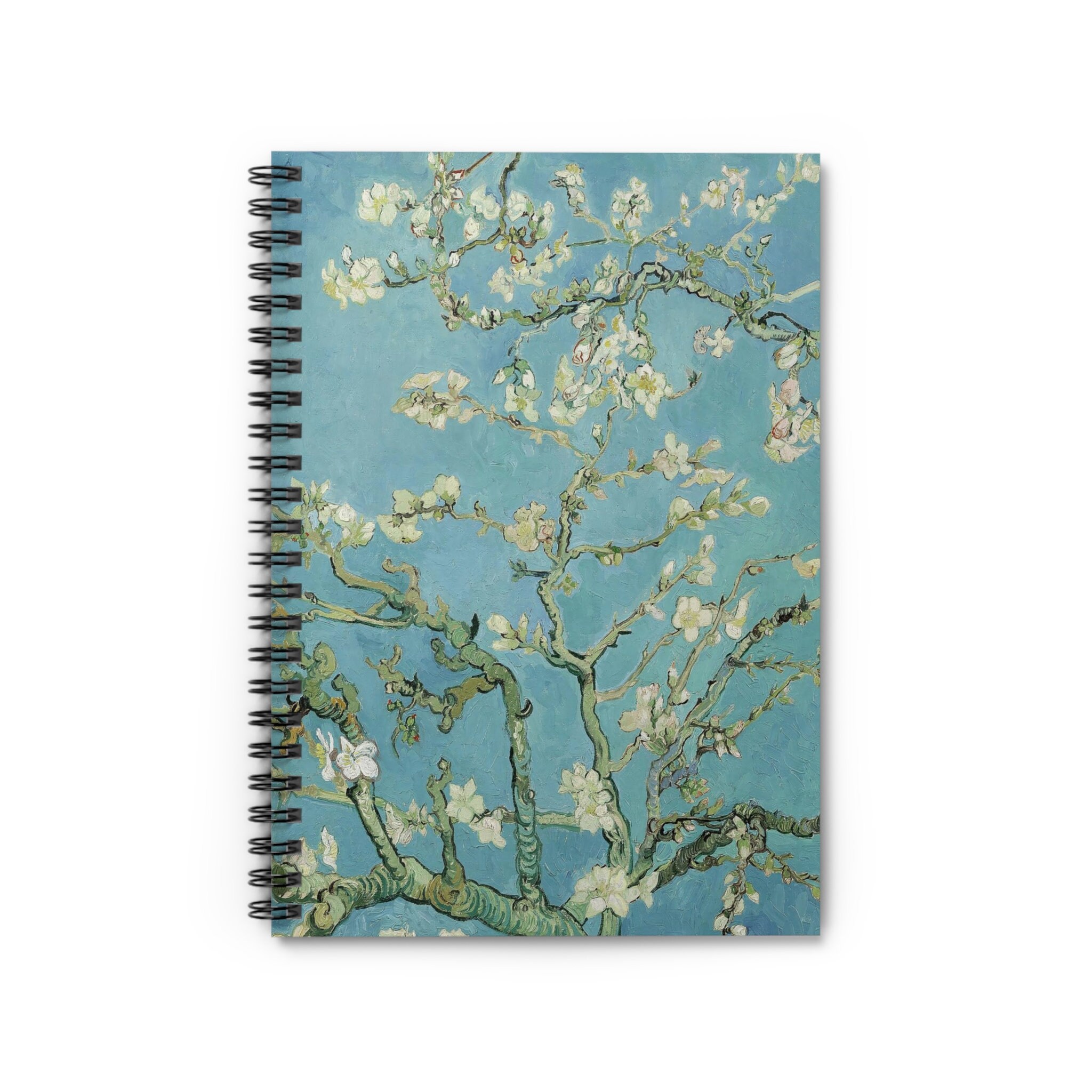 Van Gogh Notebook, Floral Notebook, Blossoming Almond Tree, Spiral Notebook, Vintage Notebook ...
