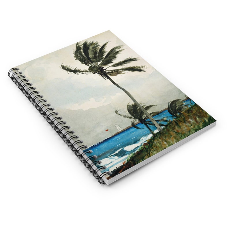 Tropical Notebook Winslow Homer Art Palm Tree Notebook Fine - Etsy