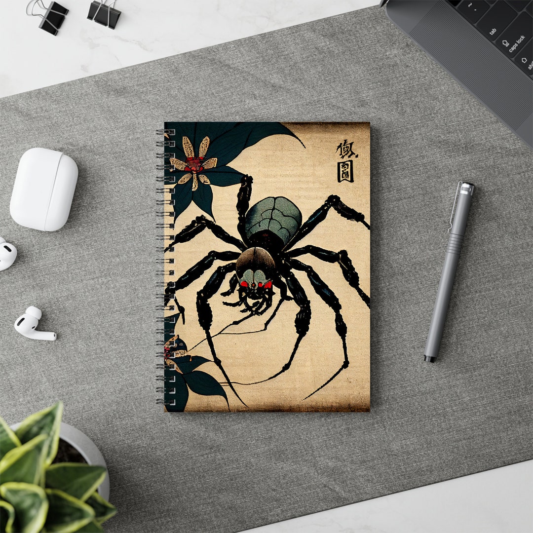 Spider Notebook | Japanese Notebook | Ukiyo-e Notebook | Spiral ...