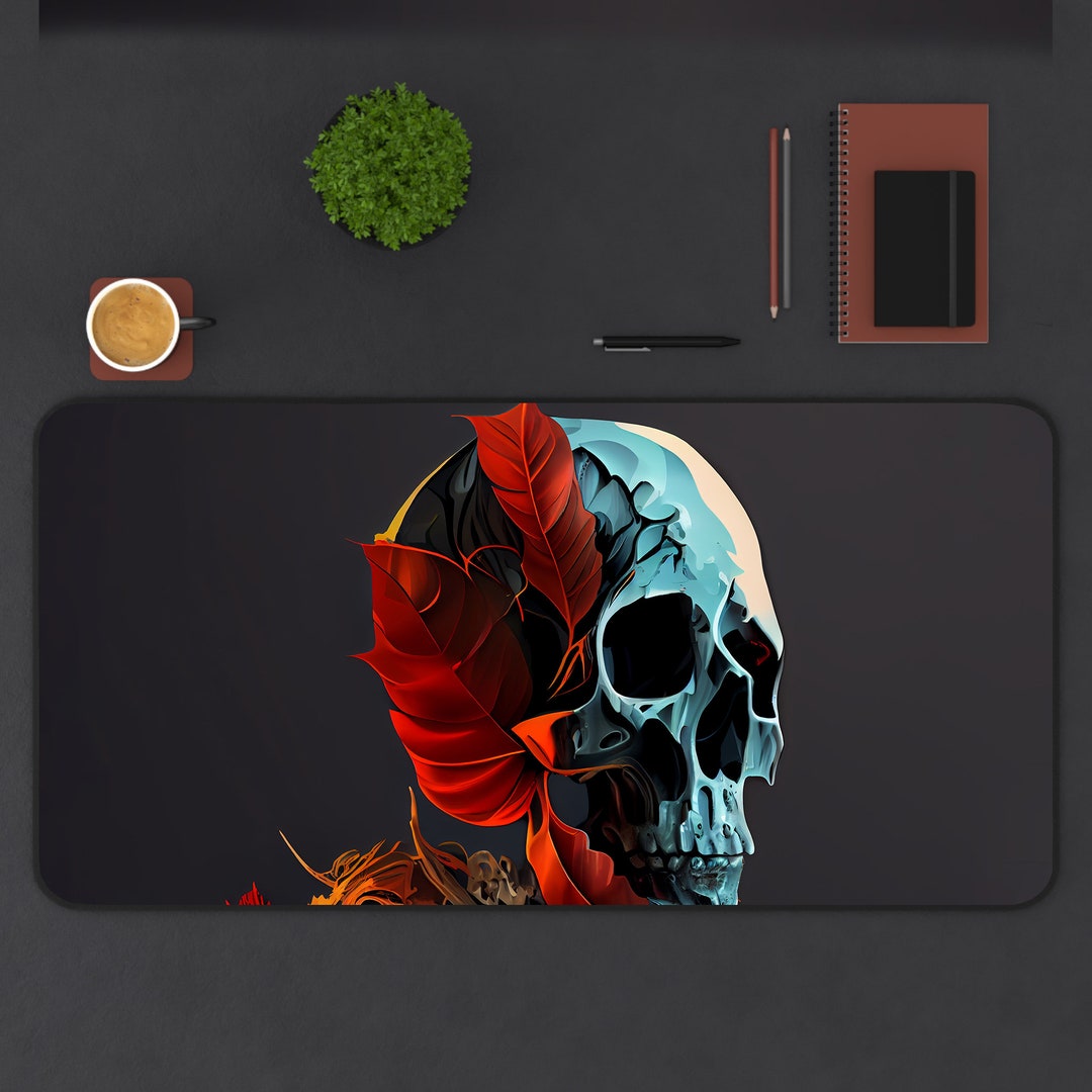 Skull Desk Mat | Mouse Pad XXL | Desktop Mat | Cute Desk Decoration ...