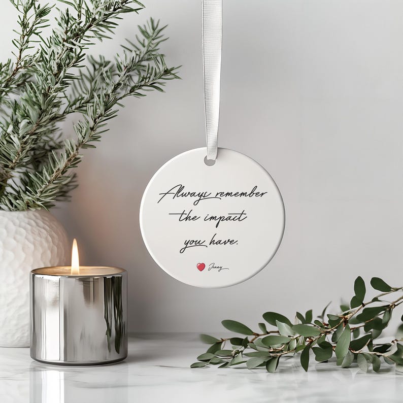 Thank You Christmas Ornament - Appreciation Gift 2024 - Personalized ...