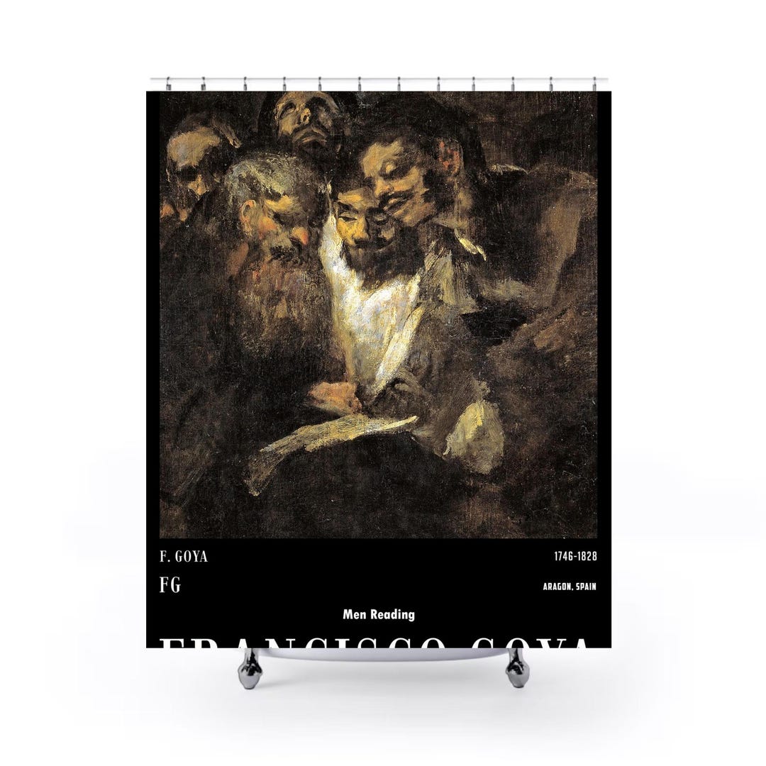 Francisco Goya Art | Men Reading Shower Curtain | Classic Masterpiece ...