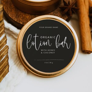 Editable Lotion Bar Label Template, DIY 3