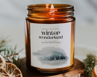 Fully Editable Thin Candle Label, Customizable Canva Template, DIY ...