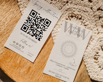 Candle Scent Card Template, Scent Tester Card, Editable Wax Melt ...