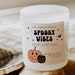 Halloween Candle Label Set, Customizable Canva Template, DIY Autumn ...
