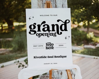 Grand Opening Welcome Sign Template, DIY Printable Corporate Event ...