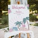 Editable Any Age Beach Birthday Party Decor Welcome Sign, DIY Printable ...