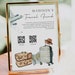 Editable Modern Travel Fund Sign, DIY Trendy Retirement Celebration QR ...