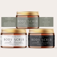 Body Butter Label Template Product Label for Body Scrub Label for Jar ...