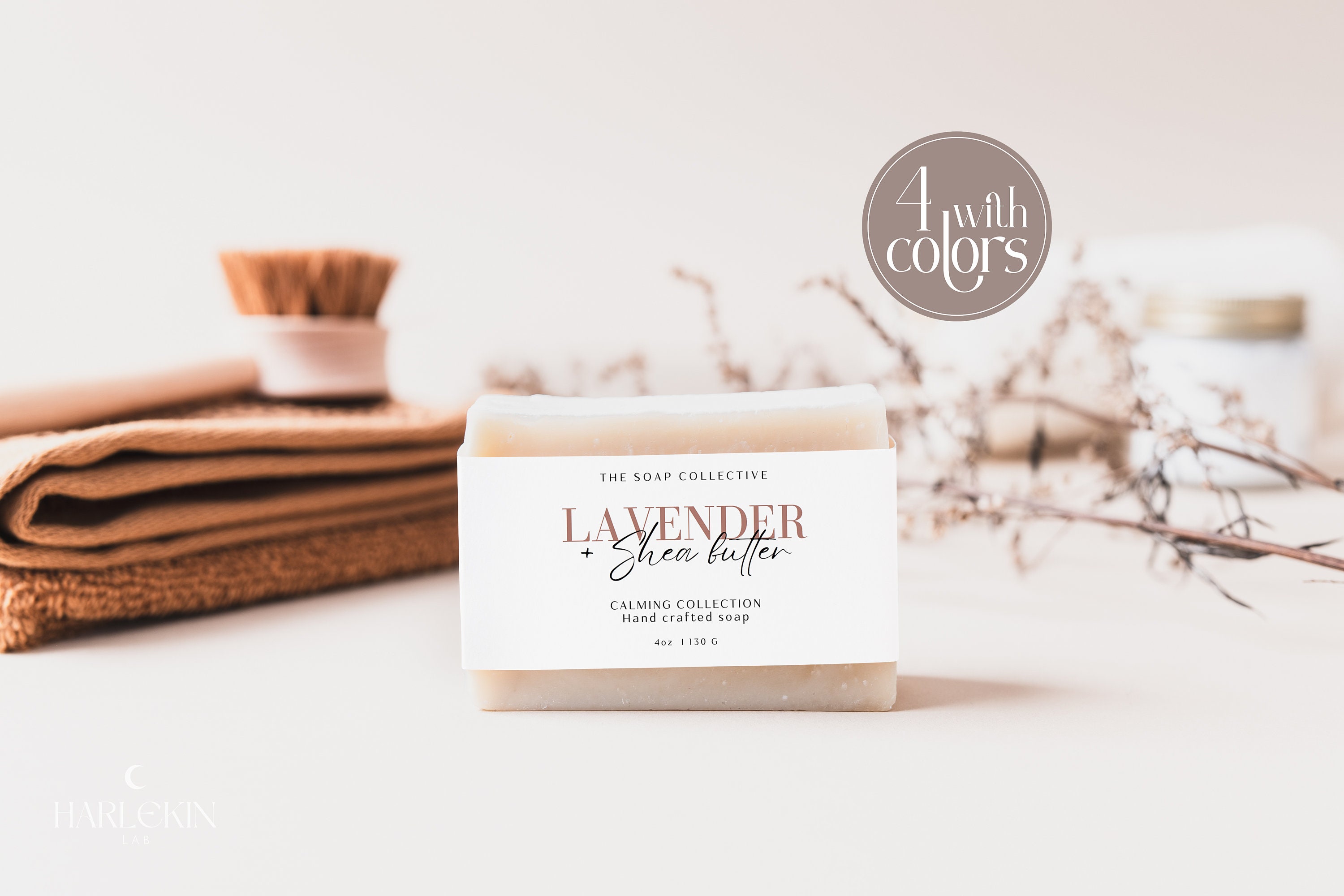 Minimalist Soap Label Template, Customizable Wrap Whipped Soap Label ...