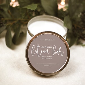 Editable Lotion Bar Label Template, DIY 3
