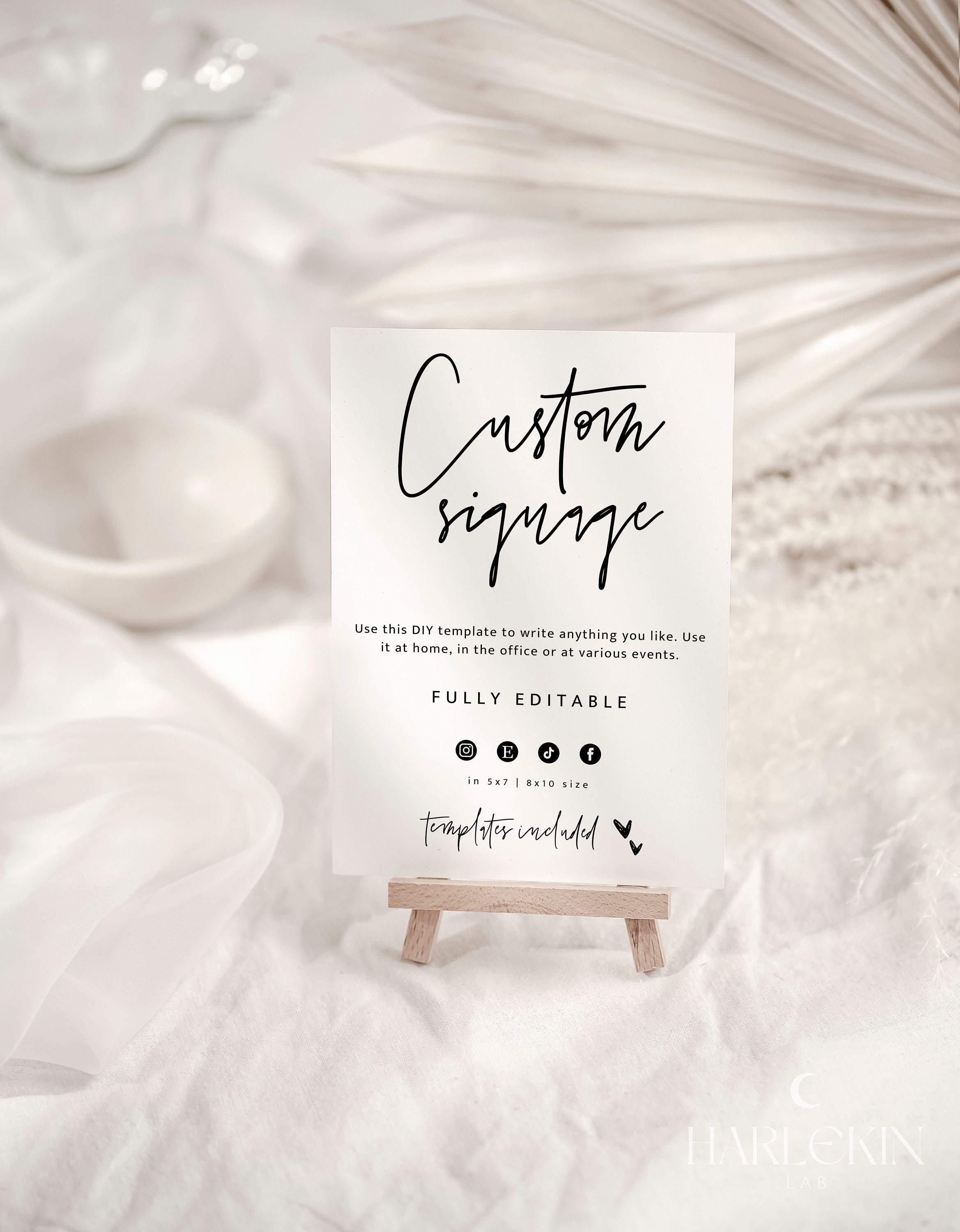 Editable Custom Sign Template, DIY Canva Business Sign Template ...