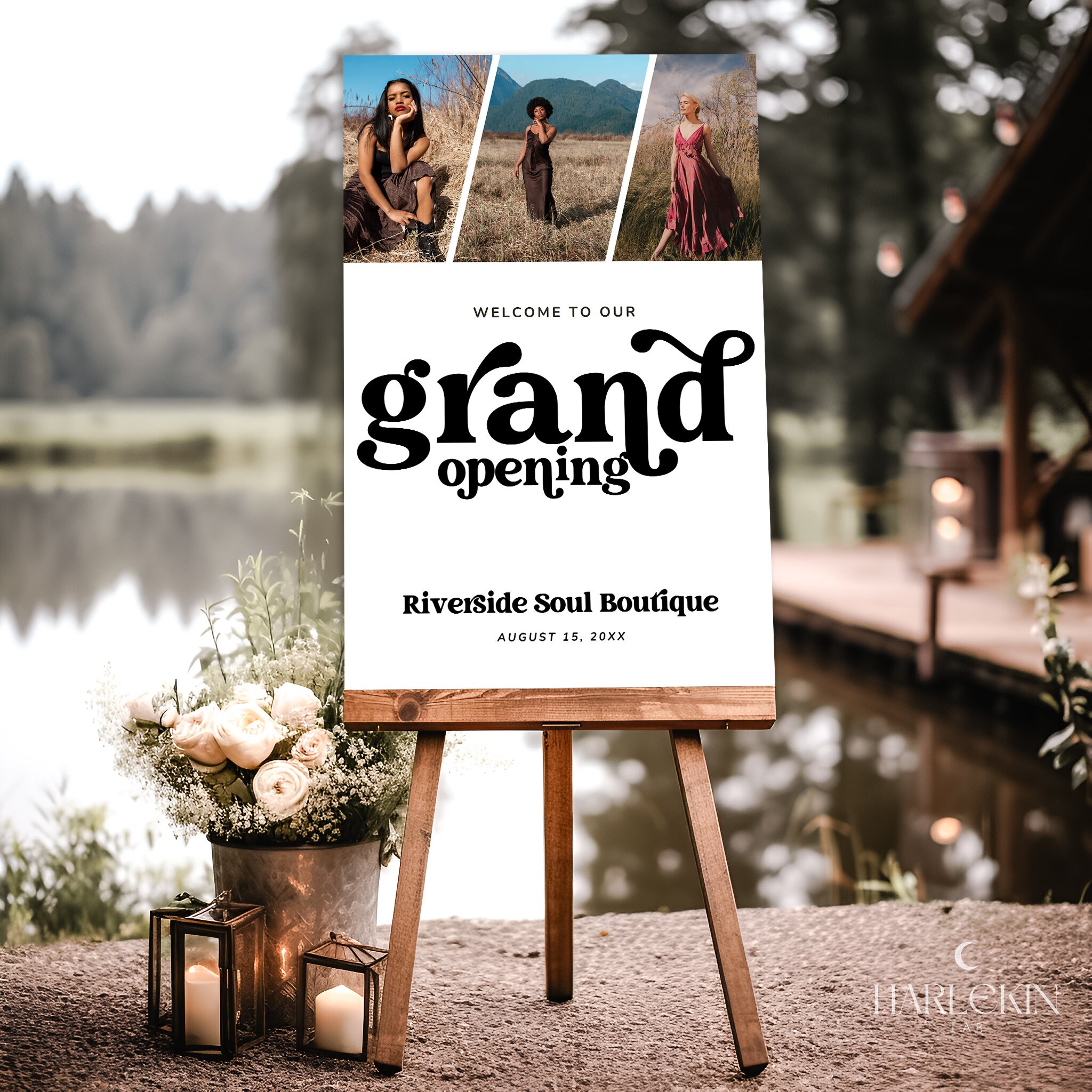 Grand Opening Welcome Sign Template, DIY Printable Corporate Event ...