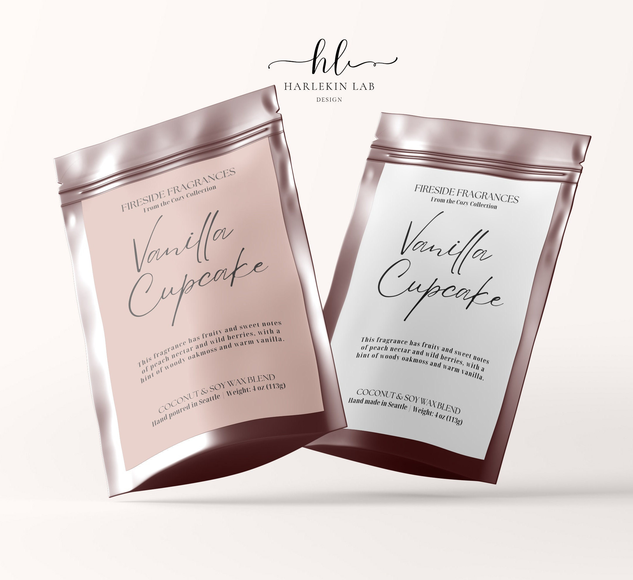 Pre Designed Editable Wax Melt Label Template, DIY Modern Wax Tart ...