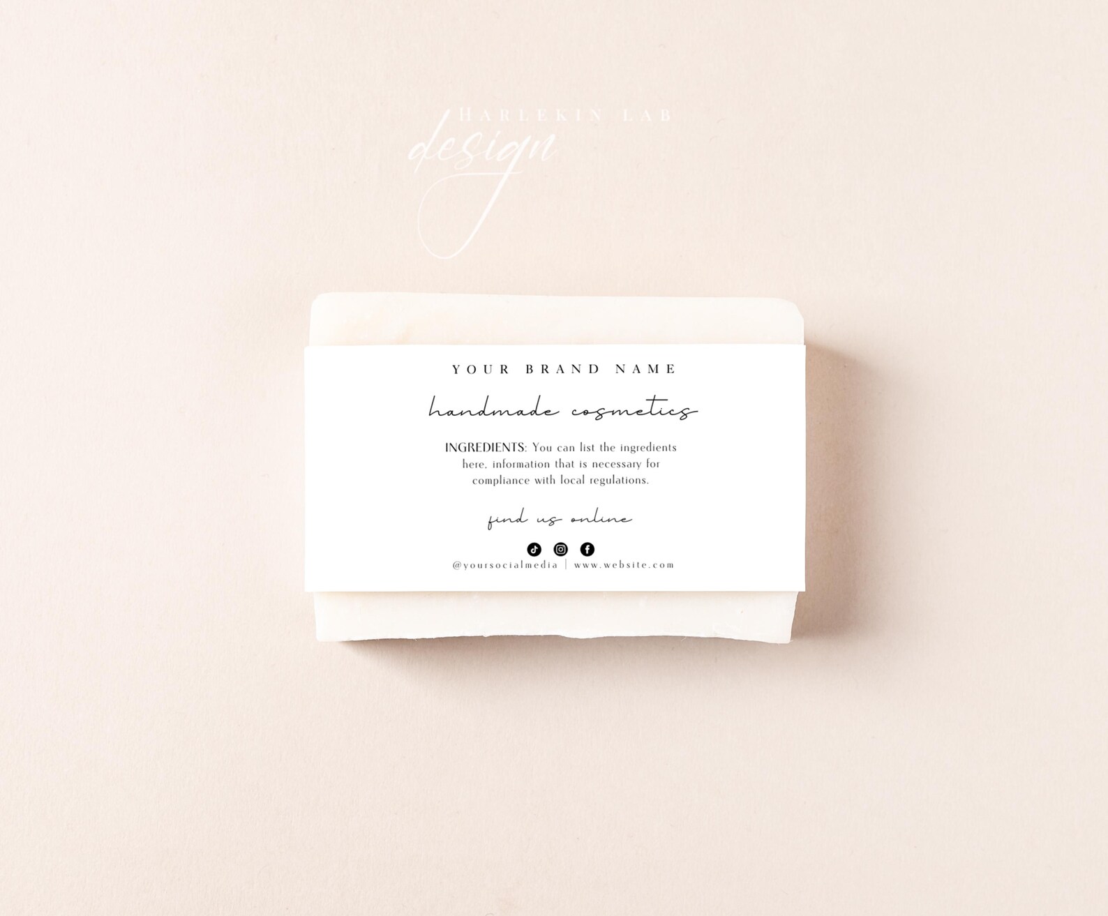 Editable Soap Label Template, Customizable Wrap Whipped Soap Label ...